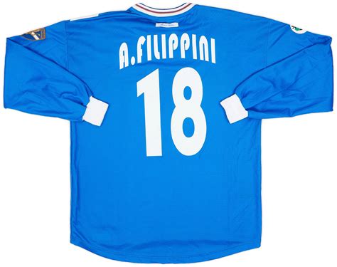 2001 02 Brescia Match Issue Home Shirt A Filippini 18
