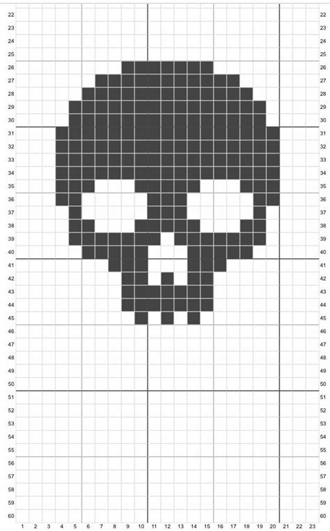 Skull Pixel Art