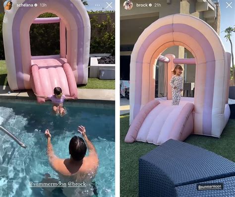 See Scheana Shays Palm Springs Pool Aglow At Night Pics The Daily Dish
