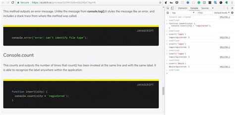 leveraging the power of the javascript console in development