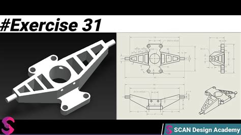 Solidworks Tutorial Exercise 31 Solidworks Beginner Youtube