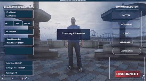 Identity System V8 Spawn Selector Esx Fivem Store