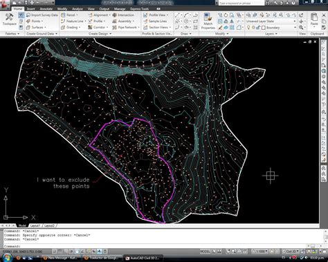 Exclude Points Within A Closed Polyline Autodesk Community