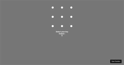 React Pattern Lock Forked Codesandbox