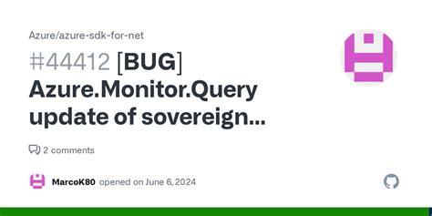 Bug Azuremonitorquery Update Of Sovereign Cloud Was Breaking But Not Announced As Breaking