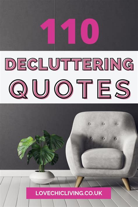Decluttering Quotes To Help Organise Your Life