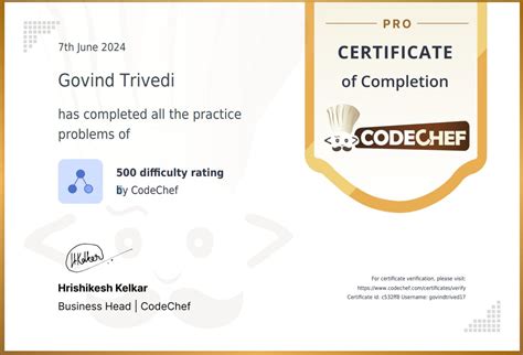 Govind Trivedi On Linkedin Codechef Coding Cpp