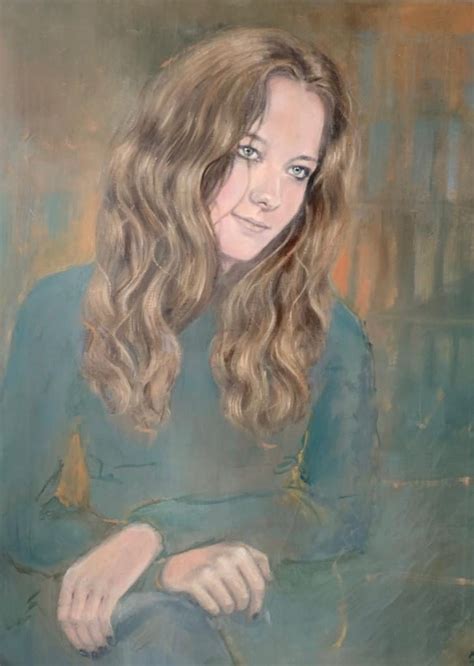 Two Beautiful Sisters In Pastel And Pencil Flora Daneman