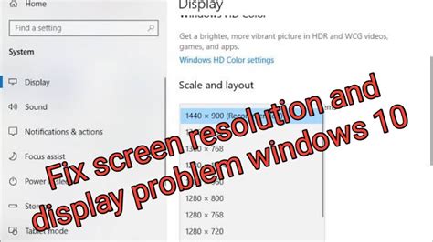 How To Fix Screen Resolution Problem On Windows 10 YouTube