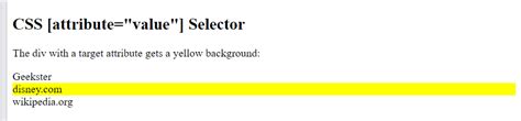 Css Attribute Selector Geekster Article
