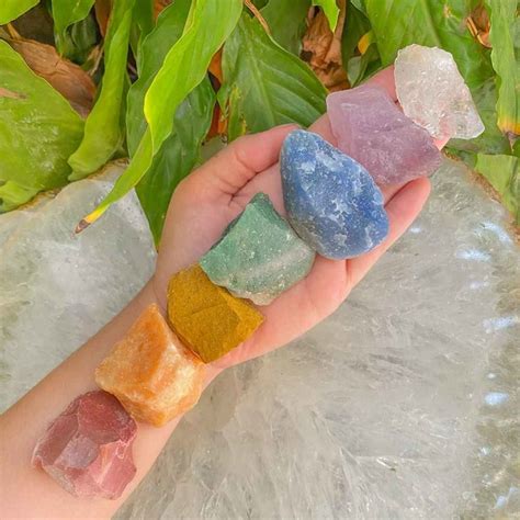 Kit Cristais Chakras Pedras Brutas