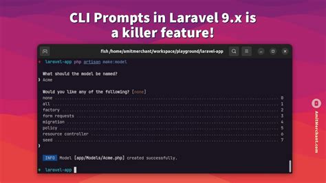 cli prompts in laravel 9 x is a killer feature youtube