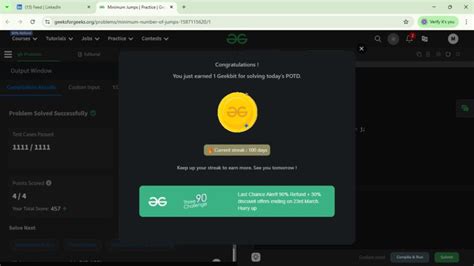 Gfg160 Algorithms Problemsolving Coding Geeksforgeeks Modugu