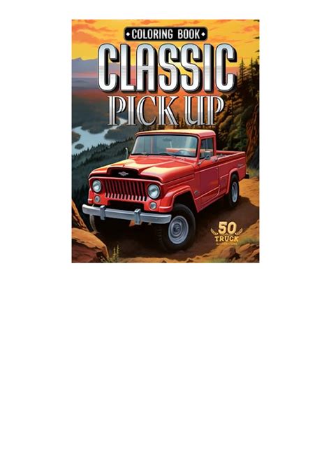 Pdf Read Online Classic Pickup Trucks Coloring Book Best Of Classic Car