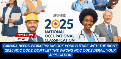 Latest National Occupational Classification 2025 Update