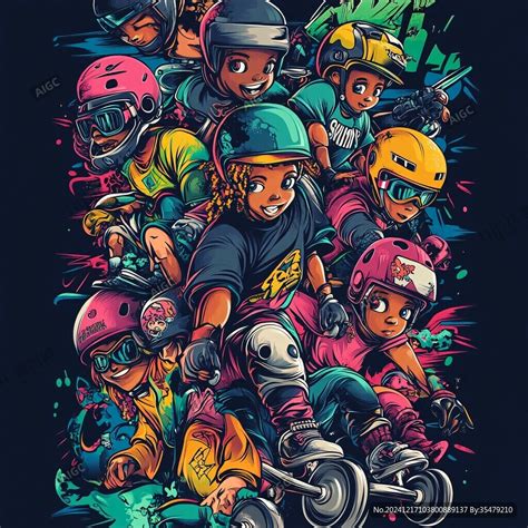 Ai创作图潮流运动人物海报 极限运动插画 扁平运动系类插画 彩绘极限运动人物素材 运动系列插画 潮酷卡通人物图案 滑板图案插画 轮滑招贴 轮滑墙画 运动人物插画 极限运动pop 滑板人物插画