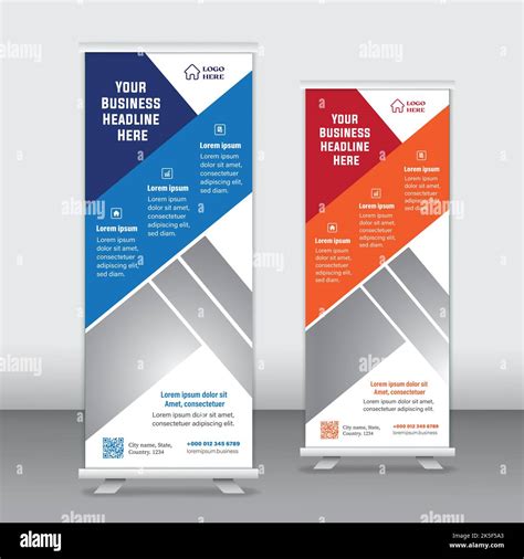 Roll Up Banner Template Real State Roll Up Banner Corporate X Banner