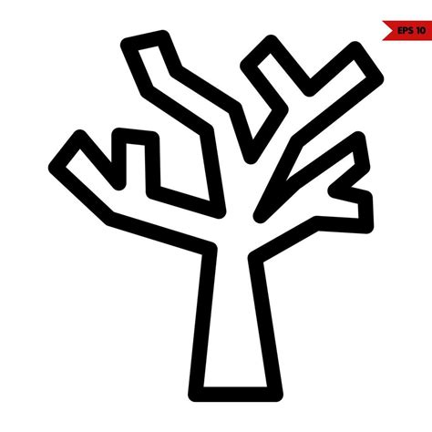 Tree Line Icon 23017118 Vector Art At Vecteezy