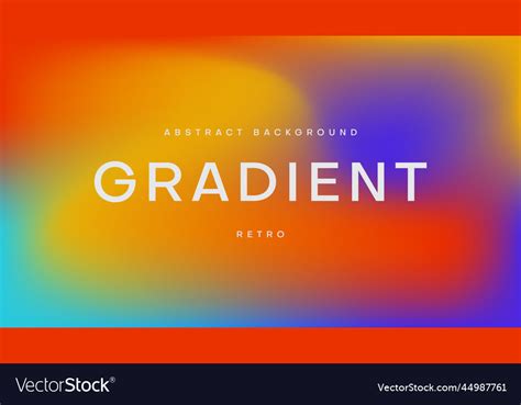 Abstract Gradient Background With Retro Color Vector Image