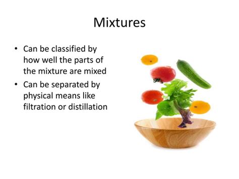 Classifying Mixtures Ppt Physics Science