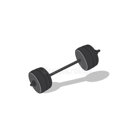 Barbell Dumbbell Gym Icon Logo Stock Illustration Illustration Of