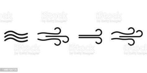 Wind In Simple Style On White Background Wind Vector Icon For