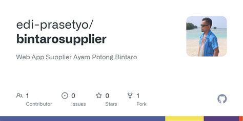 Github Edi Prasetyobintarosupplier Web App Supplier Ayam Potong Bintaro