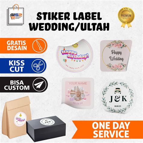 Jual Stiker Sticker Cetak Stiker Stiker Label Wedding Stiker