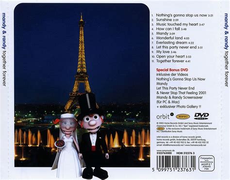 Car Tula Trasera De Mandy And Randy Together Forever Portada
