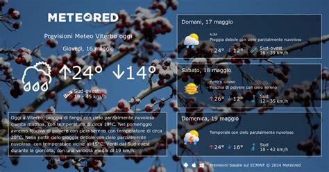 Meteo Viterbo Previsioni A 14 Giorni Meteored