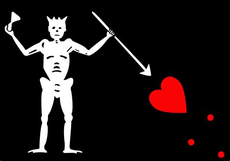 Edward Teach Aka Blackbeards Flag Pirates Pinterest