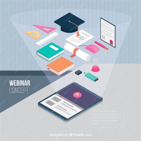 현대 아이소 메트릭 웹 세미나 개념 무료 벡터