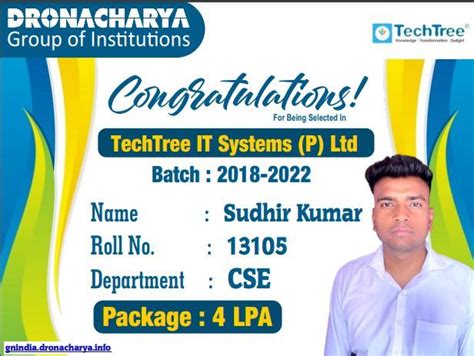 Dronacharya Group Of Institutions Greater Noida On Linkedin Batch Campusplacement