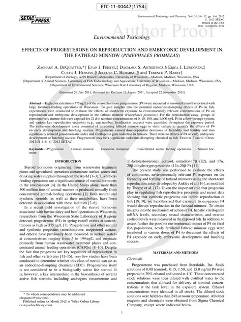 Pdf Effects Of Progesterone On Reproduction And Embryonic Development