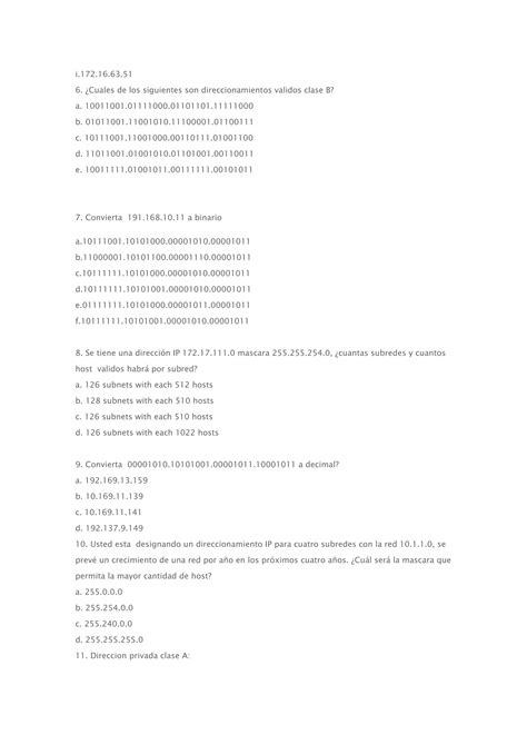 Ejercicios Subnetting Y Vlsm PDF