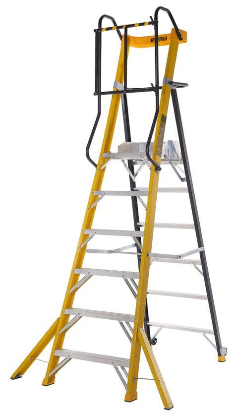 Climb It 6 Tread Grp Podium Step Browns Ladders
