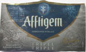 Drink Label Affligem Tripel Triple Brouwerij Affligem De Smedt