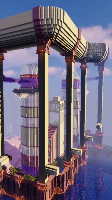 Unknown Structures At An Industrial Area In Minecraft