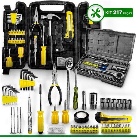 Kit Jogo De Ferramentas 200 Pcs C Soquetes Chaves Kit 16 Peças