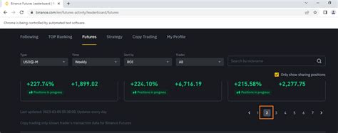 Xpath How To Click On The Pagination Element On Binance Website