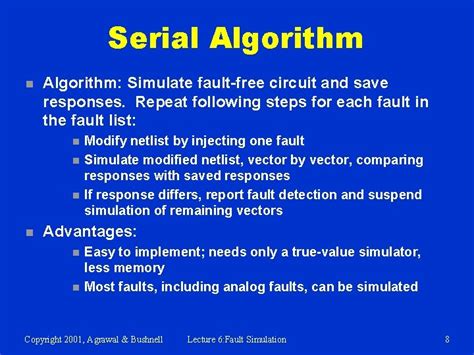 VLSI Testing Lecture 6 Fault Simulation Dr Vishwani