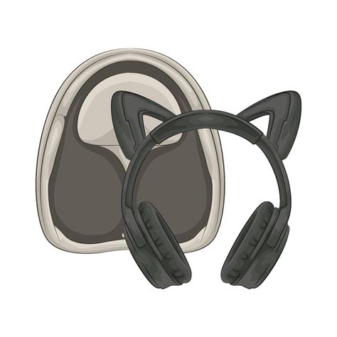 Illustration Of Cat Ear Headphone 46596930 Vector Art At Vecteezy