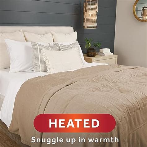 Sunbeam Royal Ultra Fleece Heated Electric Blanket Twin Size 84 X 62