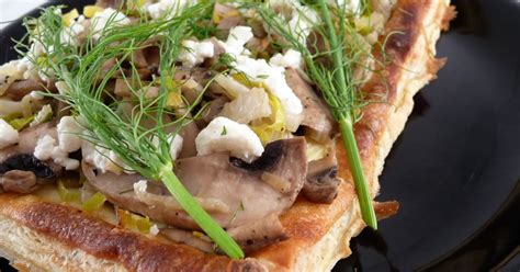 Crabby Cook Leek Mushroom And Goat Cheese Tart