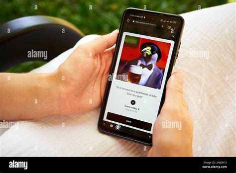 February 5 2023 Mirissa Sri Lanka Using Openai Dall E On Phone