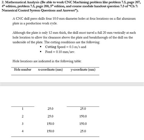 Solved Determine The Following I ﻿spindle Rotational Speed