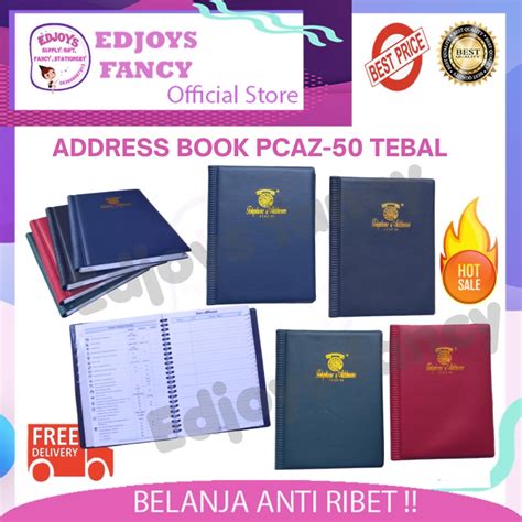 Jual Edjoys Buku Telepon Dan Alamat Spiral Address Book Spiral Buku