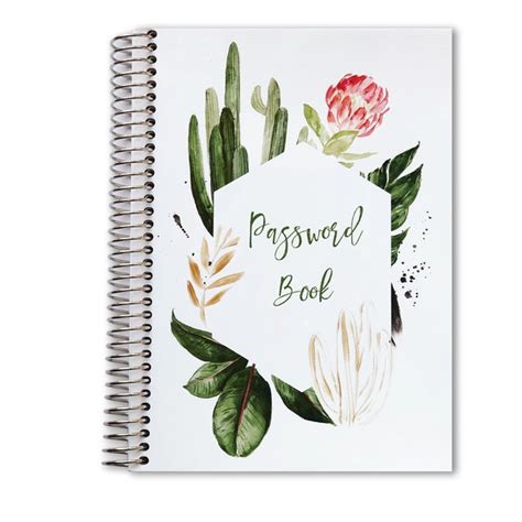 Refillable Password Book Etsy