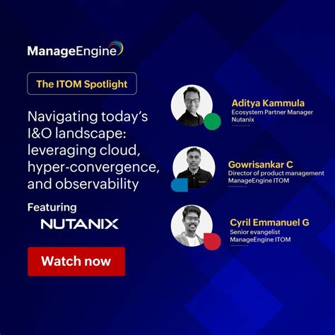 Manageengine Itom On Linkedin Manageengine Itomspotlight Itops Webinar