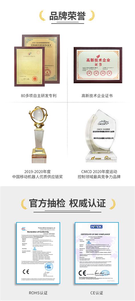 杰美康32W 64W直流无刷伺服电机驱动器套装42小马达控制器DC24V 阿里巴巴
